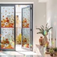 Orange Flower Blossoms Window Privacy Film, Country Pastoral White ...