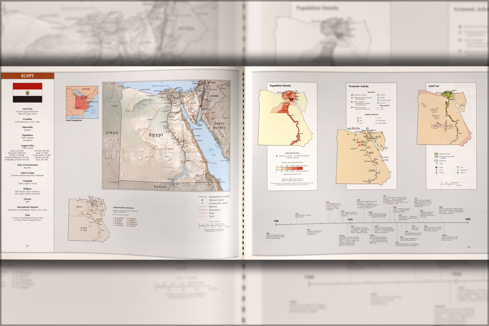 24"x36" Gallery Poster, cia map of egypt - Walmart.com