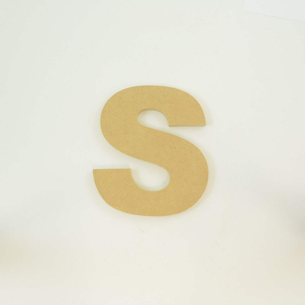 Package of 1, 10 Inch X 3/4" Thickness MDF Letter S in The Arial Font ...