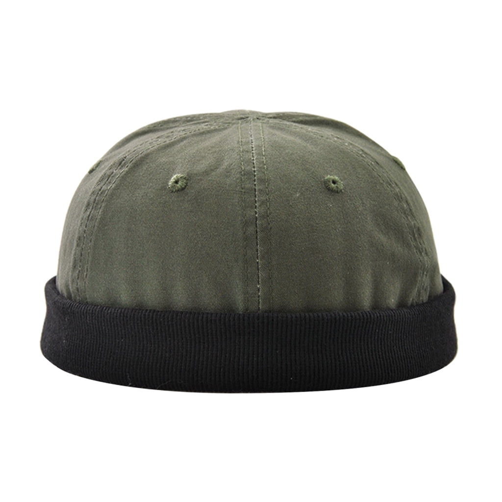 Mujer Hombre Moda Skullcap Retro Reloj Sombrero Brimless Docker Hat ...