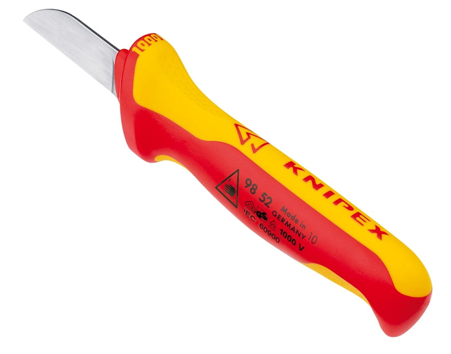 KNIPEX 98 52 SB Cuchillo recto para cable mango aislante en dos ...