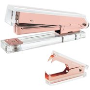 OnDisplay Luxe Acrylic Clear and Metallic Gold Stapler - Walmart.com