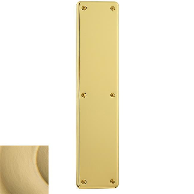 Baldwin 2110040 Round Corner Push Plate, Satin Brass - Walmart.com