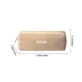 Corduroy Pencil Case , Retro Solid Color Stationery Bag for Minimalist ...
