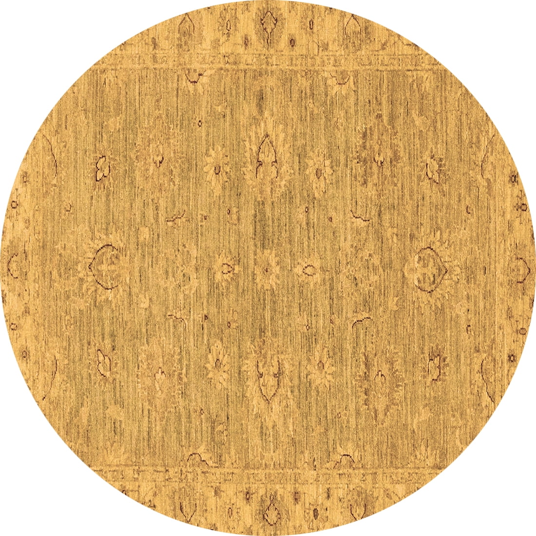 Ahgly Company Indoor Round Abstract Brown Modern Area Rugs, 6' Round ...