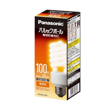 Panasonic Bulb Shaped Fluorescent Parukkuboru Light Bulb 100W Shape ...