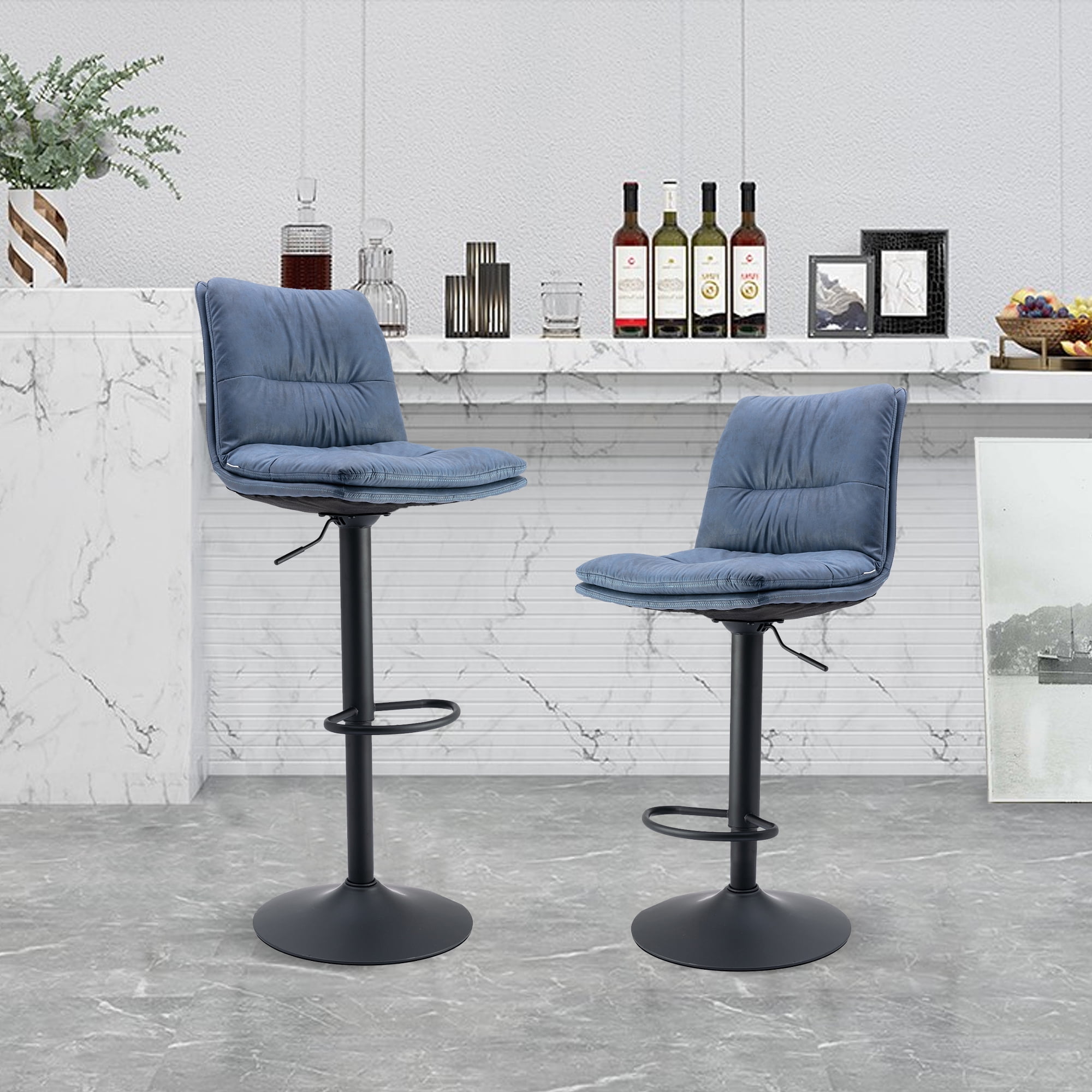 Counter Height Bar Stools Sets of 2, Adjustable Counter Stools Bar ...