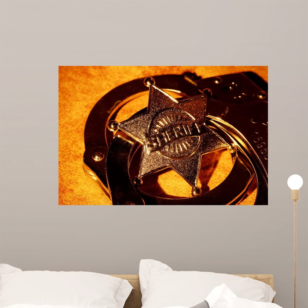 Sheriff Wall Mural Decal Sticker, Wallmonkeys Peel & Stick Vinyl ...
