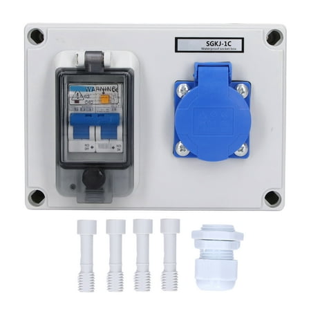 Oubit Power Socketwith RCD,Power Socket Wall Mount ABS Power Socket ...