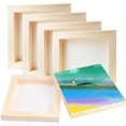 10 Pack 6 x 6 inch Wood Panel Boards, Unfinished Wood Canvas Panels for ...