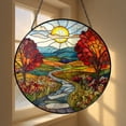 Nature Inspired Forest Path Stained Glass Window Suncatcher - Walmart.com
