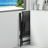 Magshion Outdoor Chaise Lounge Chair Set of 2, Patio Folding Reclining ...