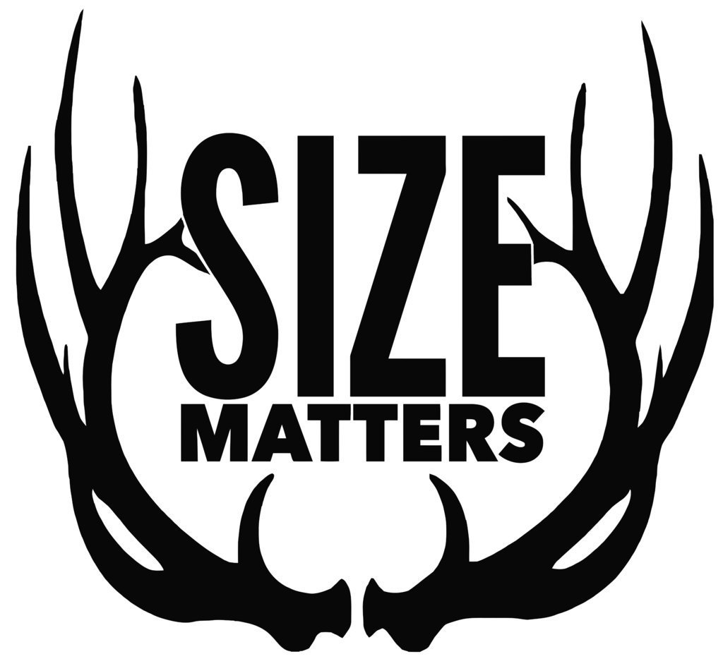 Size Matter Buck Rack Decal | Hunting Decal | 5.5-Inches Wide | Black ... Size Matter Buck Rack Decal | Hunting Decal | 5.5-Inches Wide | Black ...