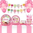 CC HOME Candyland Theme Birthday Party Tableware Disposable Party ...
