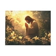 CozyNet Jesus Glowing In Prayer In A Peaceful Garden, Surrounded By ...