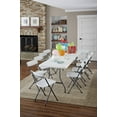 Cosco 8 Foot Centerfold Folding Table, White - Walmart.com