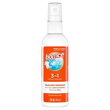 Bounce Anti Static Spray, 3 in 1 Instant Wrinkle Release, Odor ...