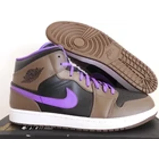 NIKE AIR JORDAN 1 MID PALOMINO BROWN-WHITE-WILD BERRY SZ 17 [DQ8426-215 ...