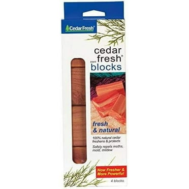Cedar Space, 100% Aromatic Red Cedar Blocks for Closet Storage, 16pcs ...