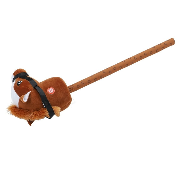 70cm Hobby Horse Toys on a Stick, Plush Soft Comfortable Horse Head Toy ...