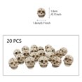 20Pcs Realistic Smiling Skull Ornaments Set for Halloweens and Spookys ...