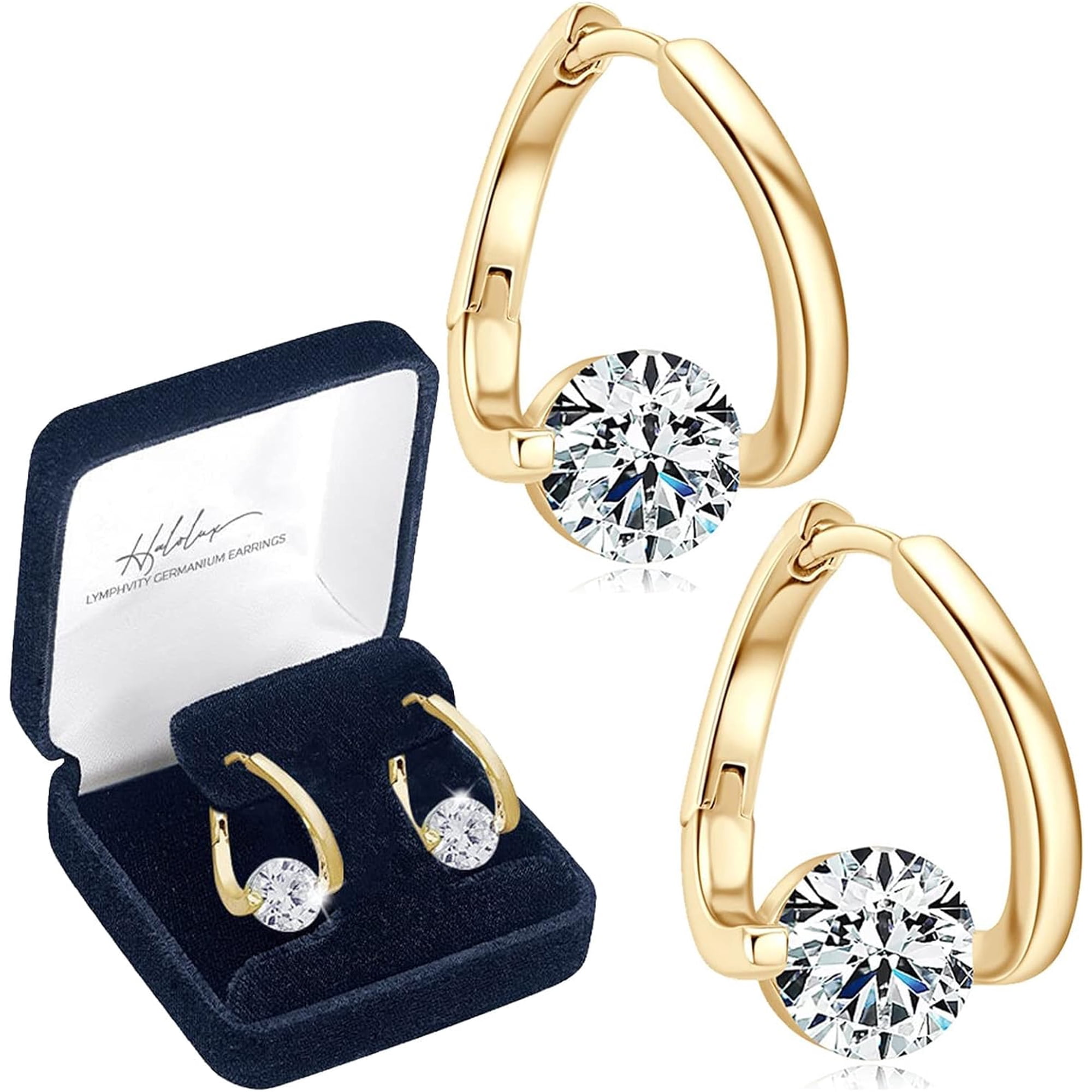 Click here for Surjde Halolux Lymphvity Germanium Earrings magnet... prices