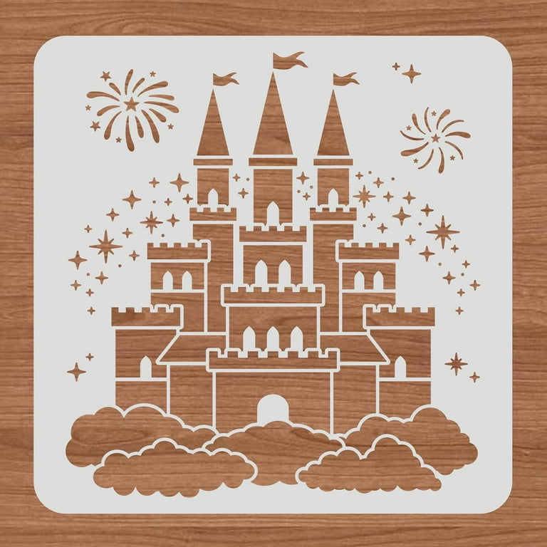 Castle Stencil Template