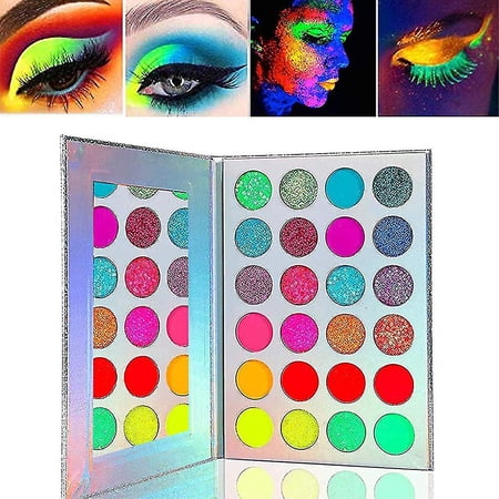 24 Color Rainbow Eyeshadow Palette Professional Makeup Matte Metallic ...