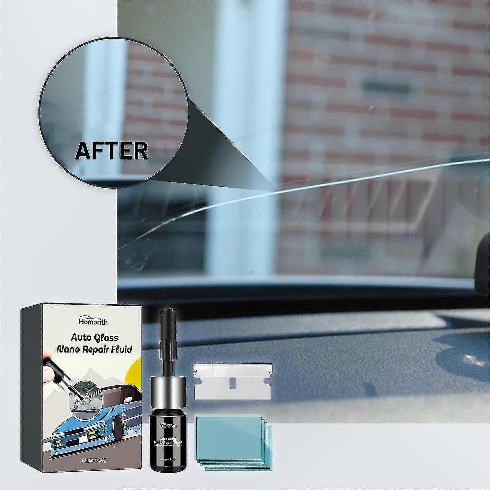 Windshield Crack Repair Kit for Glass Chips and Star Cracks Fixing ...