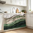 Abstract Wave Texture Cabinet Curtains Retro Watercolor Bump Sink Skirt ...
