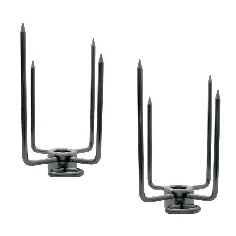 OneGrill 4PF304 Stainless Rotisserie Spit Rod Forks - 5/8" Hex 1/2" Sq ...