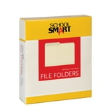 SchoolSmart Half-Cut File Folders, Manila, 100-Pack - Walmart.com
