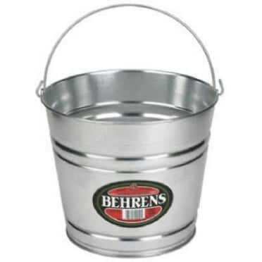 Behrens High Grade Steel 1210GS 10 Qt Silver Galvanized Steel Pail ...
