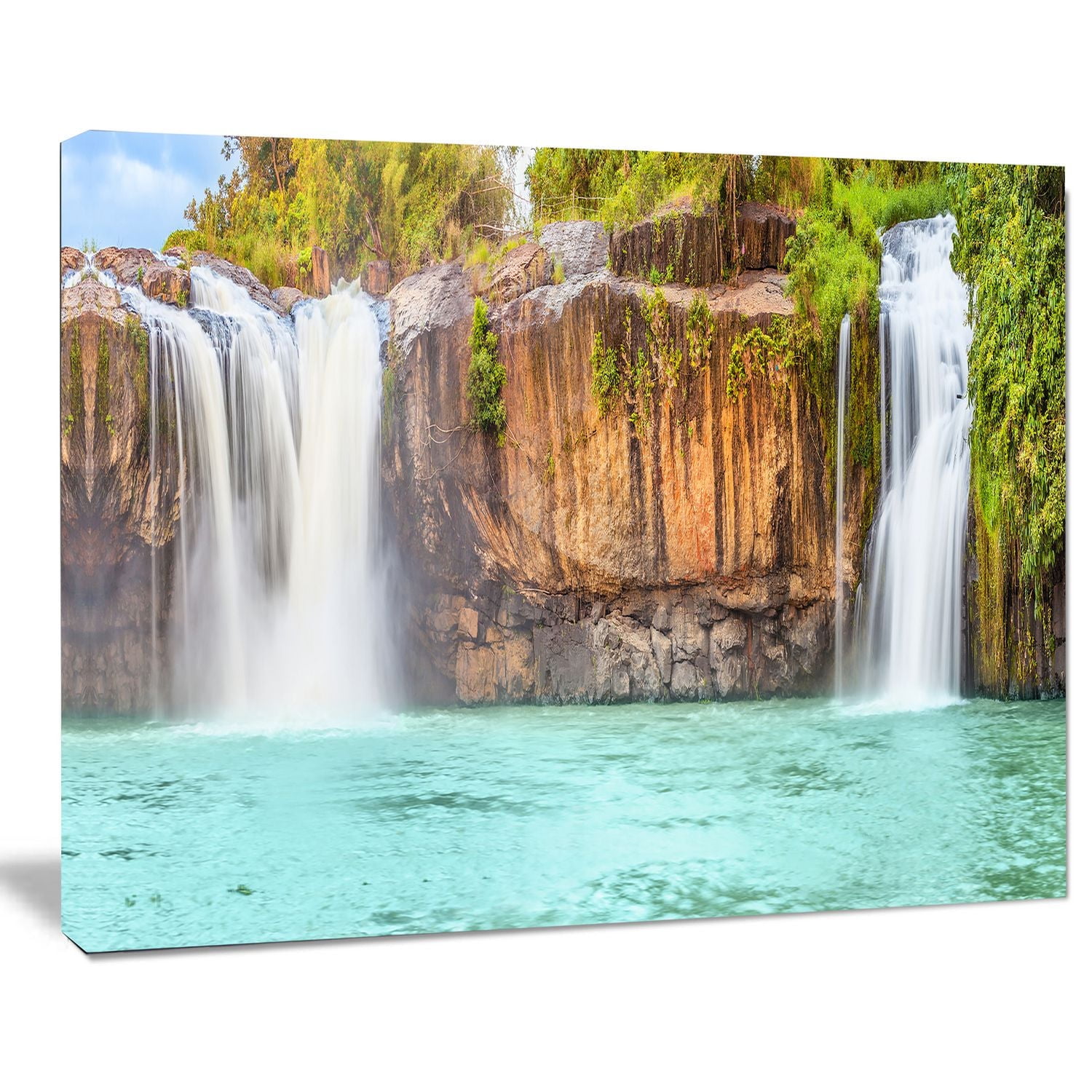 Click here for Designart Design Art Dry Sap Waterfall Canvas Prin... prices