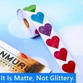 "500pcs 1"" Multi-color Heart Stickers for Valentine's Day, Weddings ...