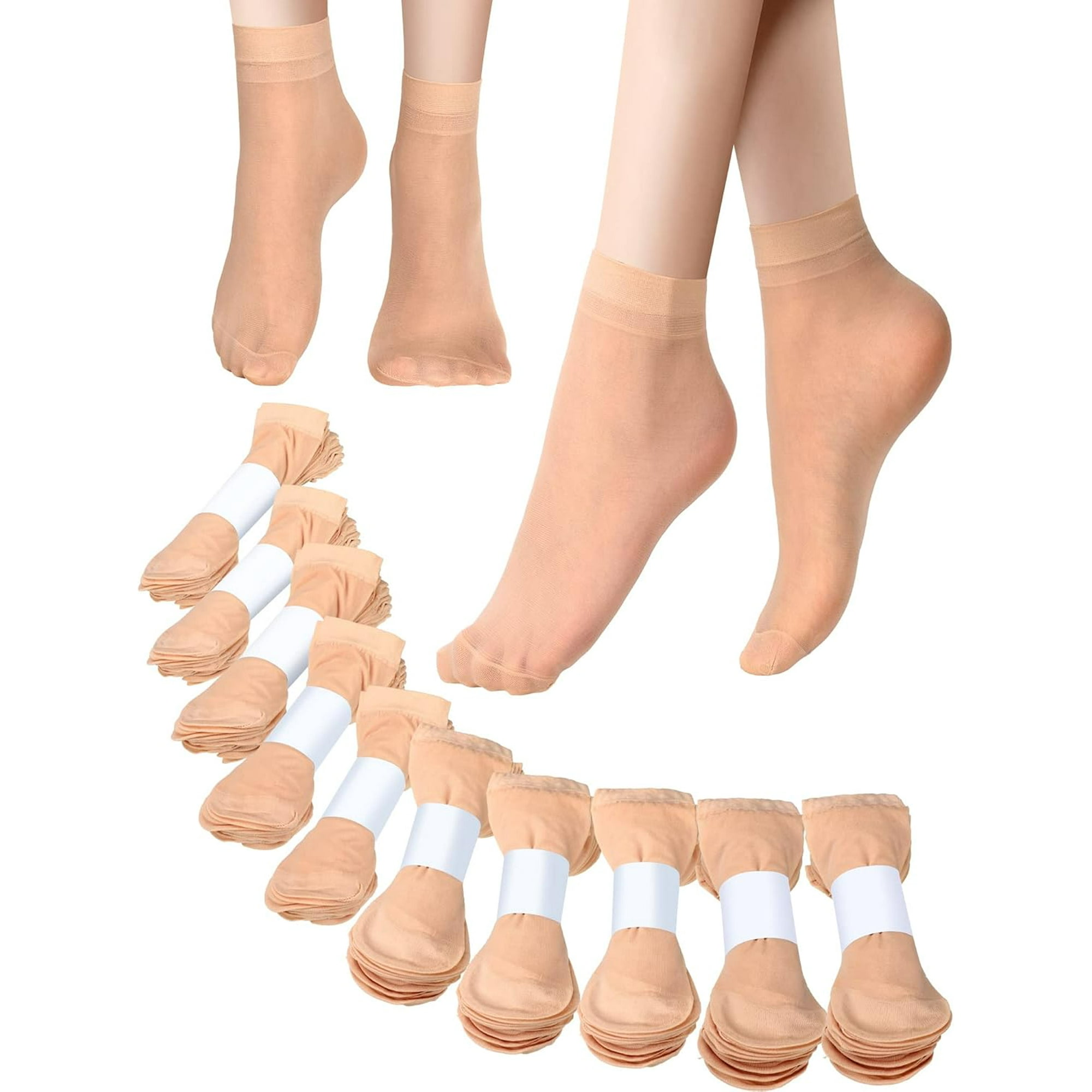 Click here for Salafire 100 Pairs Womens Sheer Ankle Socks Bulk T... prices