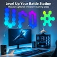 Hexagon LED Light Panels 8 Pack – Smart RGB Wall Lights with APP ...