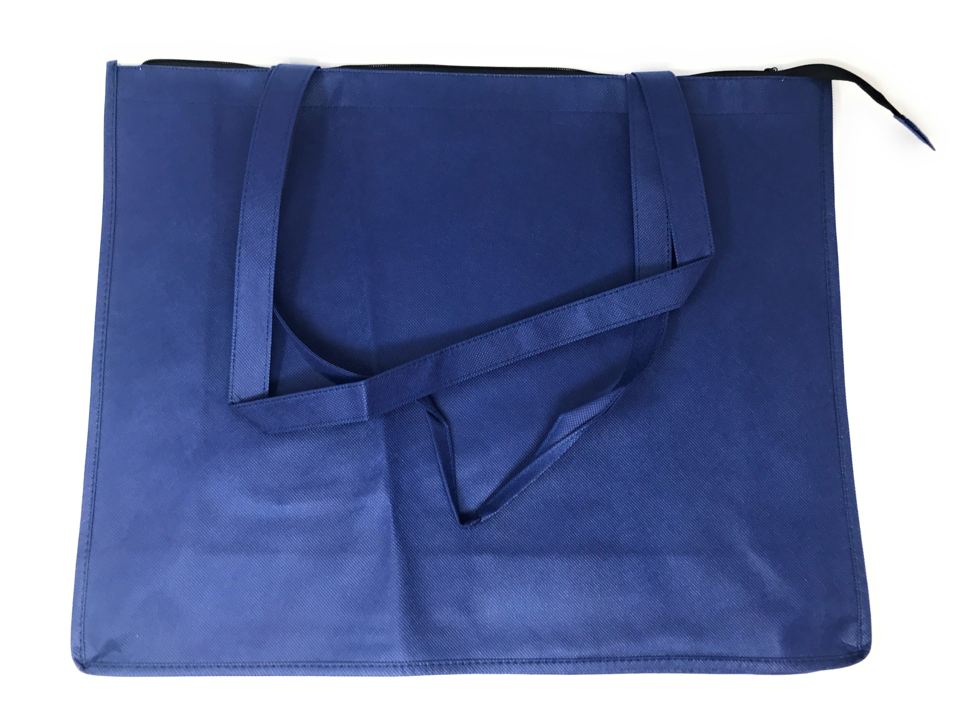 Large Big 20inch Zippered Reusable Grocery Shopping Tote Bags With ...