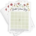 Bridal Shower Card Game Set, 4 Activities for 30 Guests, Floral Design ...