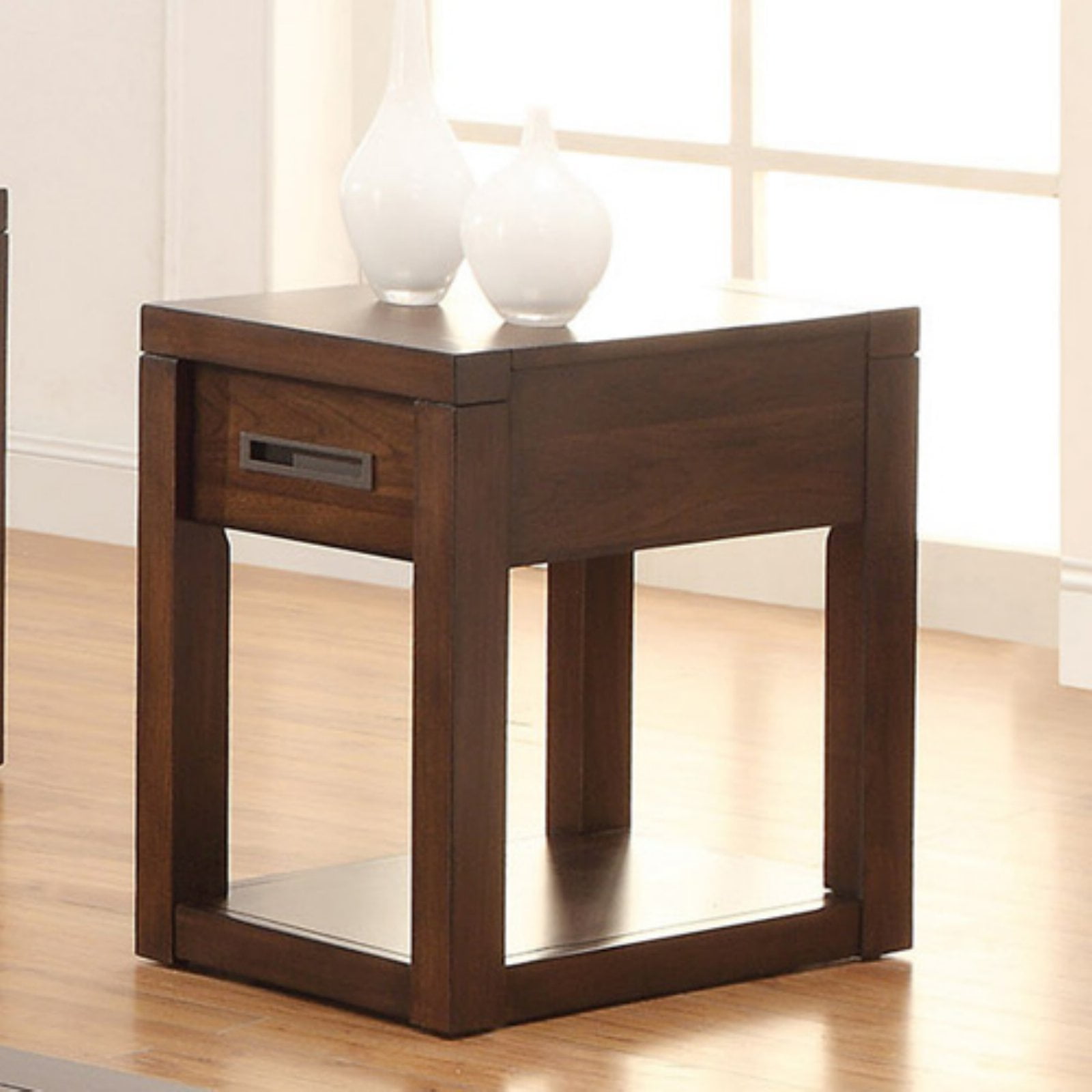 Riverside Riata Chair Side Table - Warm Walnut - Walmart.com