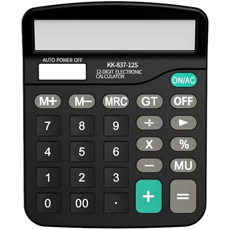 Calculator Standard Electric Calculator 12-digit Desktop Calculator ...