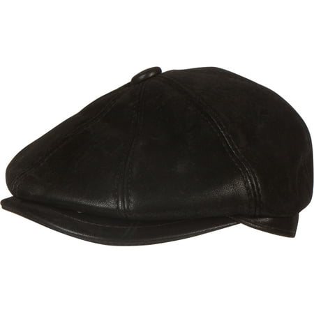 Sakkas Milo Newsboy Cabby Hat Flat Cap Embossed Matte Convertible ...