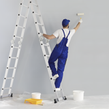 MoNiBloom 19ft 7 in 1 Multi-Purpose Scaffold Ladder, Folding Aluminium ...