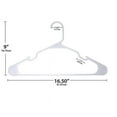 Mainstays Plastic Clothes Hangers, 18 Pack, Lightweight & Durable ...