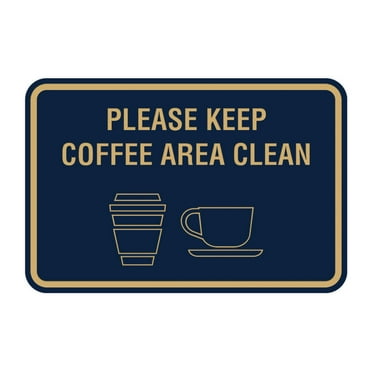 Classic Framed Please Keep Kitchen Clean Sign (White) - Large - Walmart.com