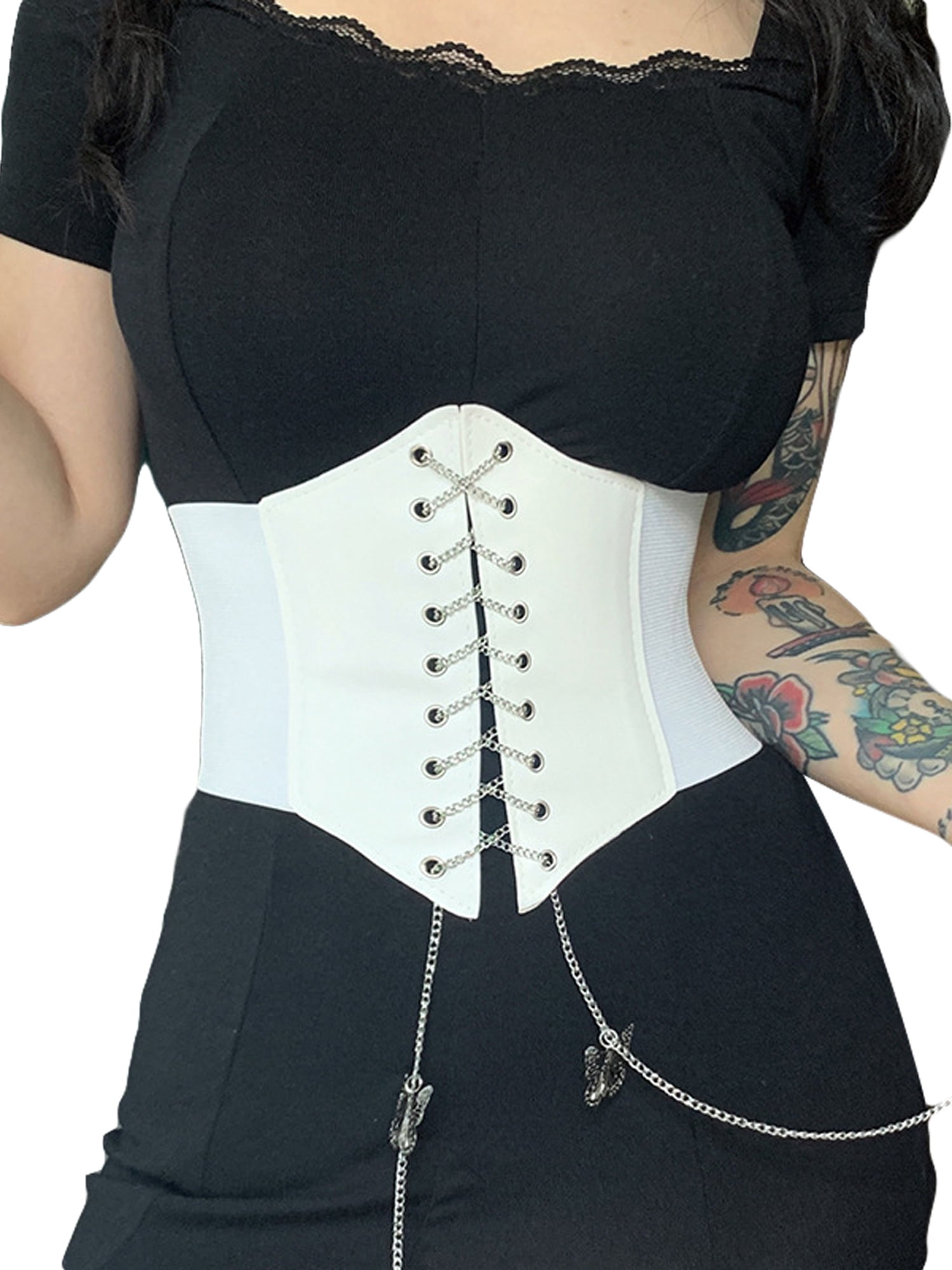 Seyurigaoka Women Waist Corset Tie-up Tight Vest for Body Shaping ...