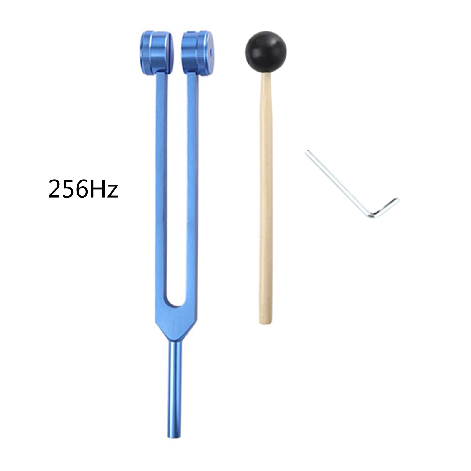 Tuning Fork Aluminum Alloy 256Hz Chakra Wood Hammer Diagnostic Ear ...