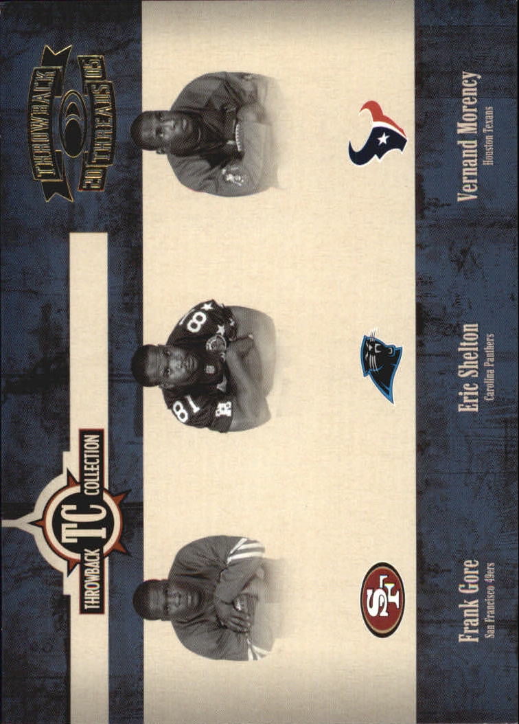 2005 Throwback Threads Throwback Collection #19 Frank Gore RC Eric ...