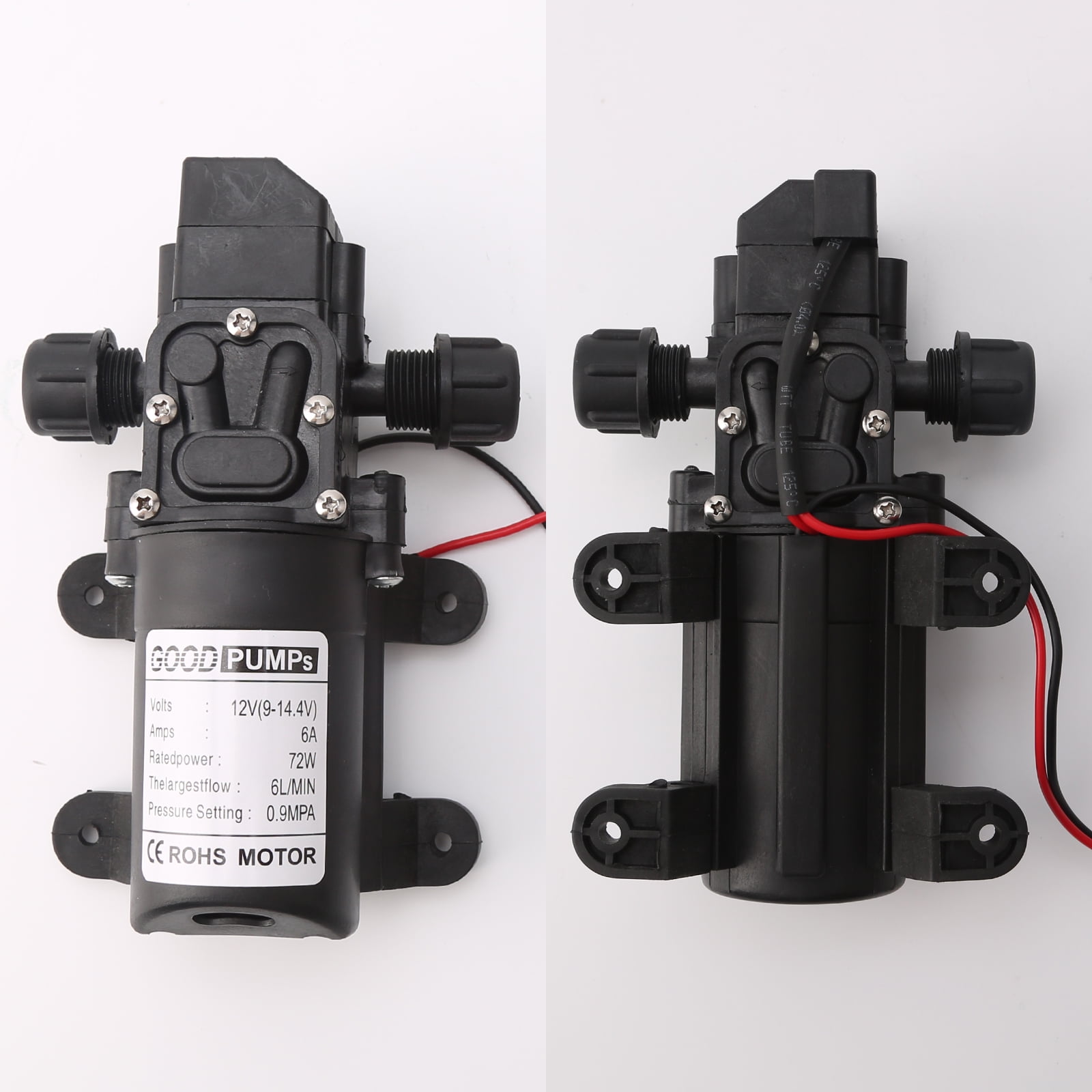 Buy 12V Water Pump 70W 6L/Min Self Priming Pump Diaphragm Pump with ...