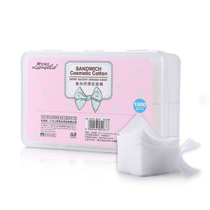 Cosmetic Cotton Pads Thick 1000 Pieces Makeup Remover Pads Pure Cotton ...